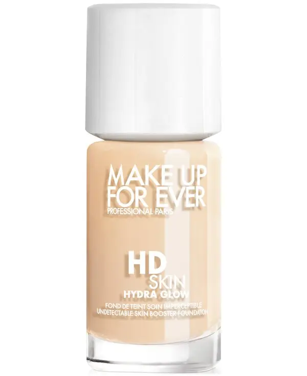 MAKE UP FOR EVER Hd Skin Hydra Glow Skincare Foundation With Hyaluronic Acid 1n00 Alabaster - 1y06 - Warm Vanillaâ  - For Light Skin W